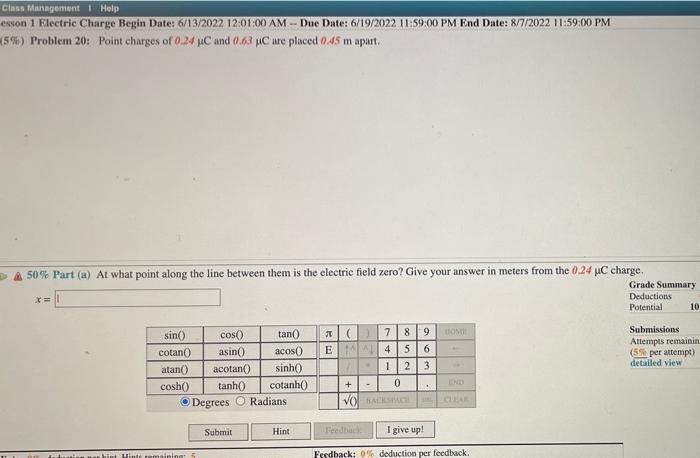 Solved Class Management | Help esson 1 Electric Charge Begin | Chegg.com