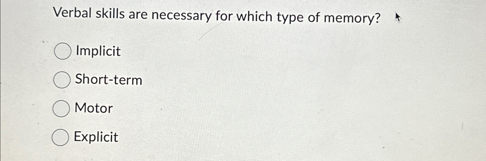 Solved Verbal skills are necessary for which type of | Chegg.com