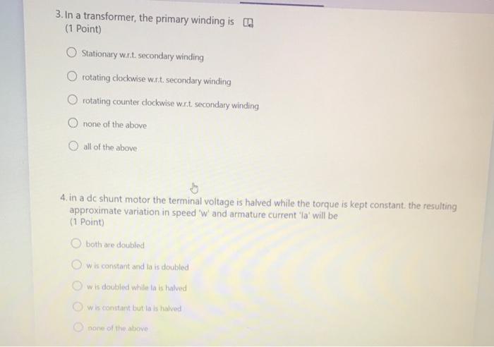 Solved 1. When two identical transformers are operating in | Chegg.com