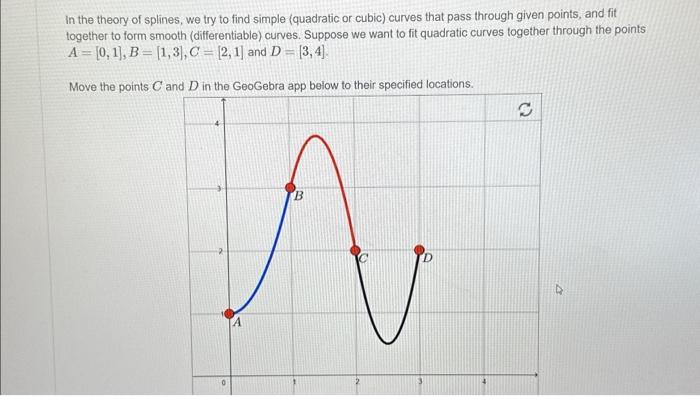 Solved In the theory of splines, we try to find simple | Chegg.com