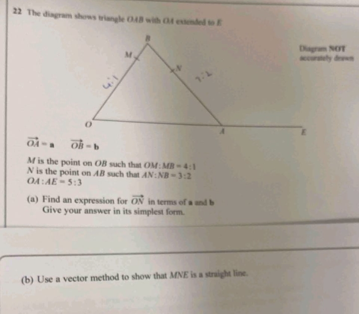 Solved 22 ﻿The diagram shows triangle 048 ﻿with 04 ﻿extended | Chegg.com