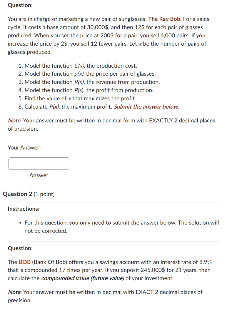 Solved Question 3 (1 ﻿point)Instructions:For this question, | Chegg.com