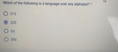 Solved Which of the following is a language over any | Chegg.com