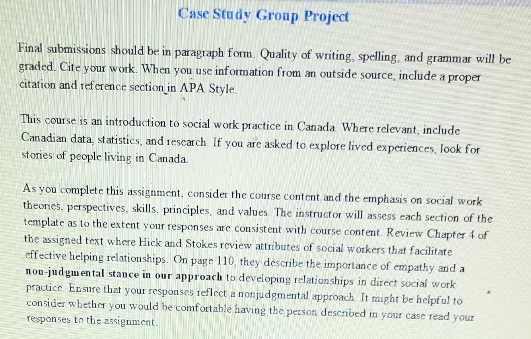 Final submissions should be in paragraph form. | Chegg.com