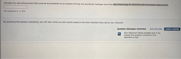 Solved Calculate the rate enhancement that could be | Chegg.com