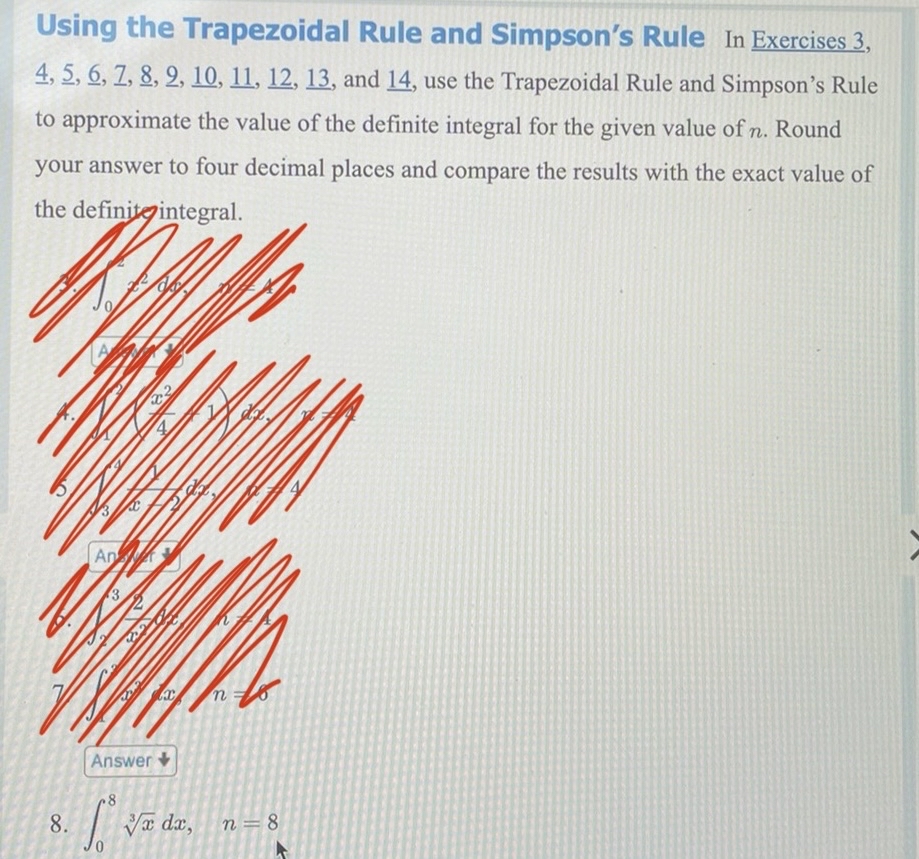 Solved Using the Trapezoidal Rule and Simpson's Rule In | Chegg.com