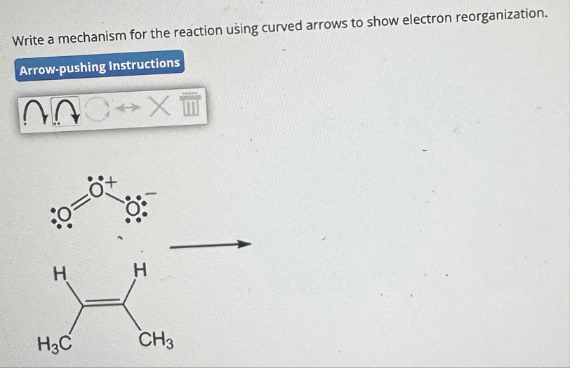 Write a mechanism for the reaction using curved | Chegg.com
