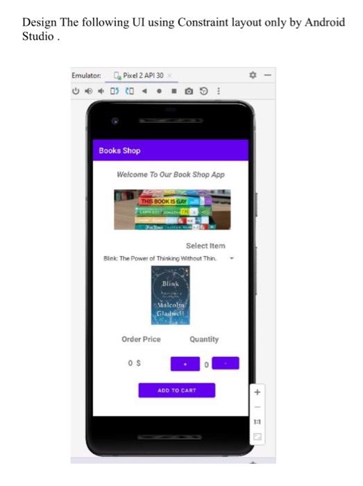 Solved Design The Following Ui Using Constraint Layout Only