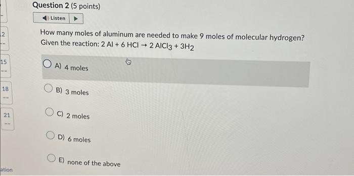 Solved 2 15 15 18 88 21 ation Question 2 (5 points) Listen | Chegg.com