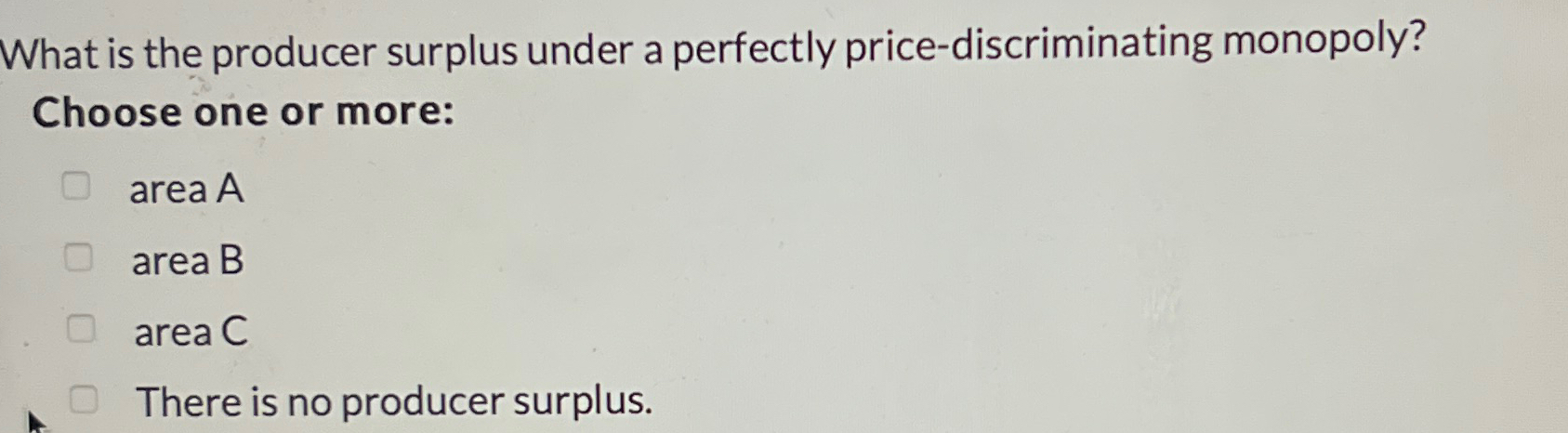Solved What is the producer surplus under a perfectly | Chegg.com