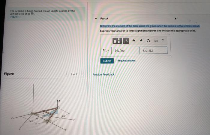 Solved The A-frame is being hoisted into an upright position | Chegg.com