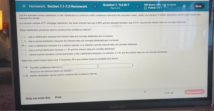 Solved Homework Section 7 1 7 3 Homework Question 7