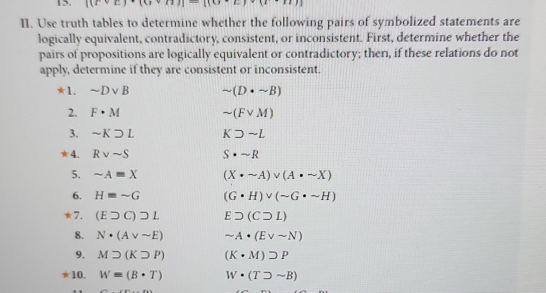 Use Truth Tables To Determine Whether The Following 