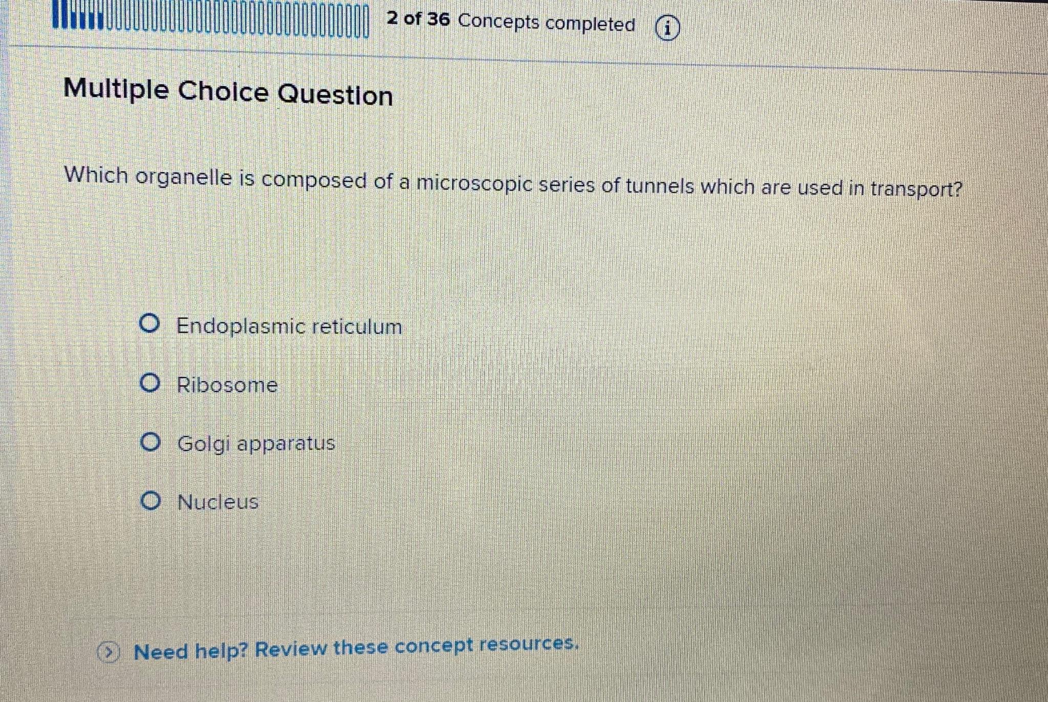 Solved 2 ﻿of 36 ﻿Concepts completed (i)Multiple Choice | Chegg.com