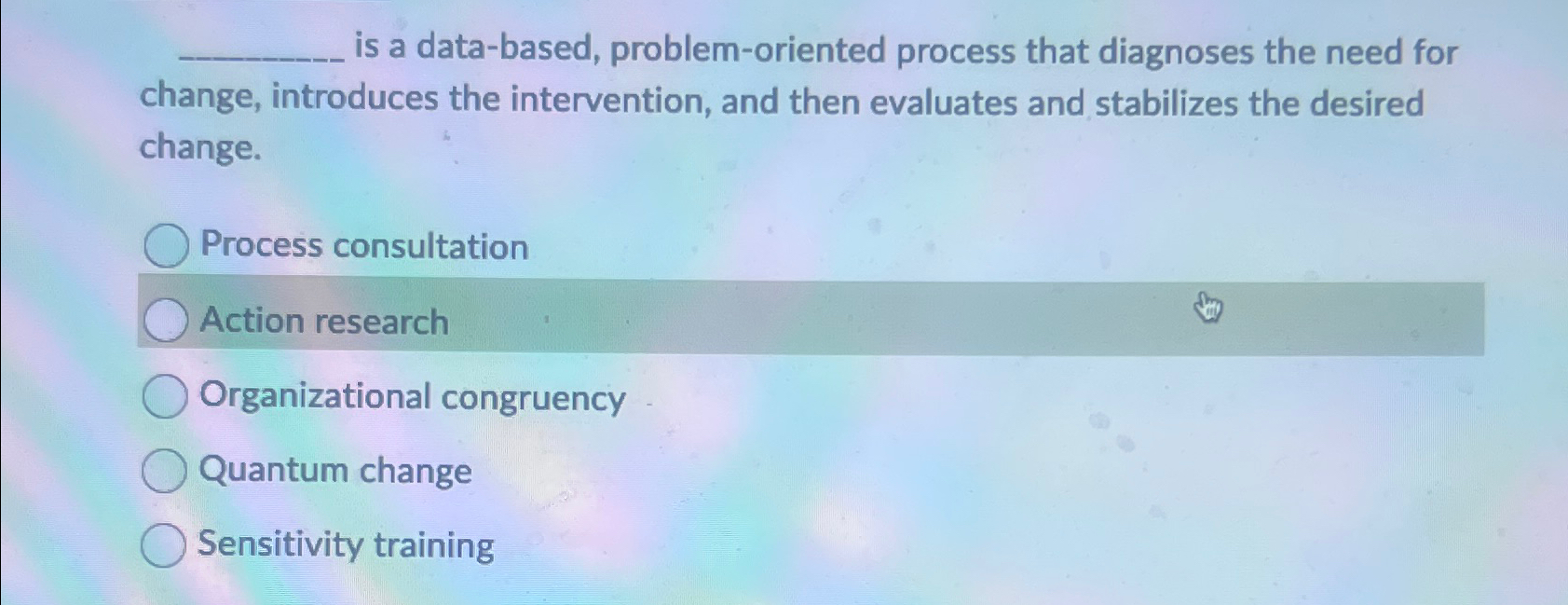Solved is a data-based, problem-oriented process that | Chegg.com