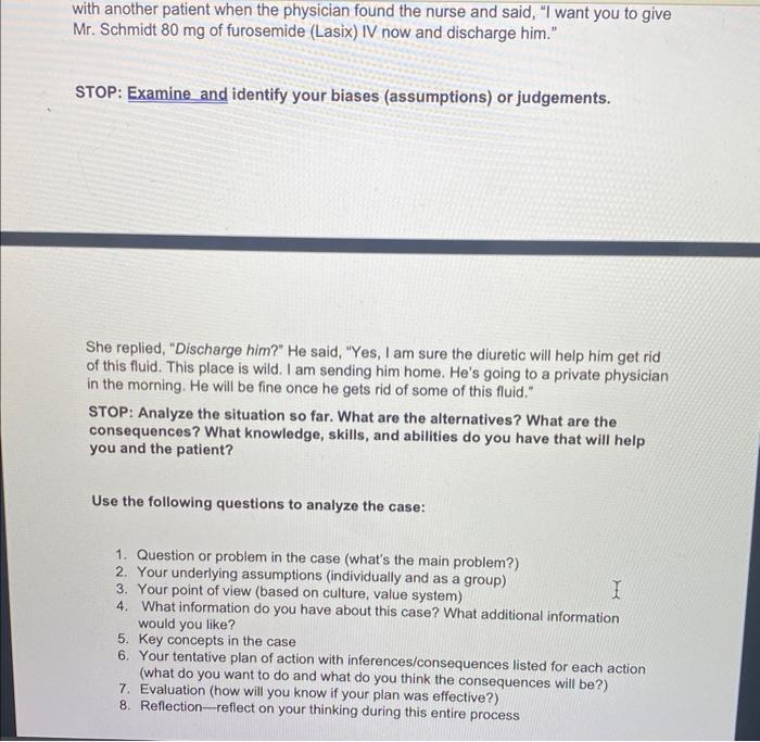 Solved Use your knowledge gained from assigned readings and | Chegg.com