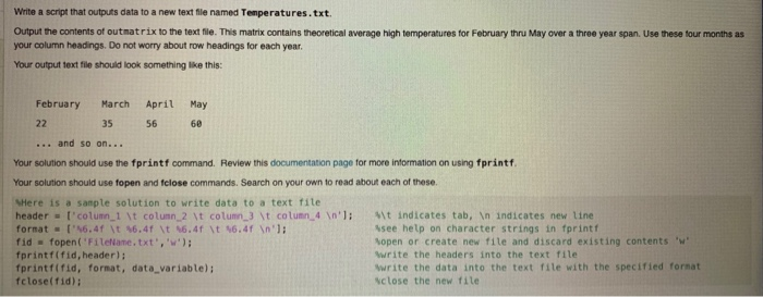 Solved Write A Script That Outputs Data To A New Text File 1143