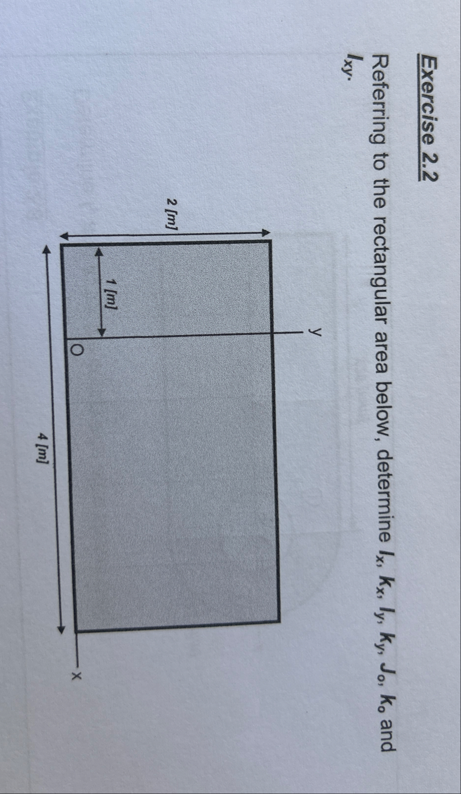 Solved Exercise 2.2Referring to the rectangular area below, | Chegg.com