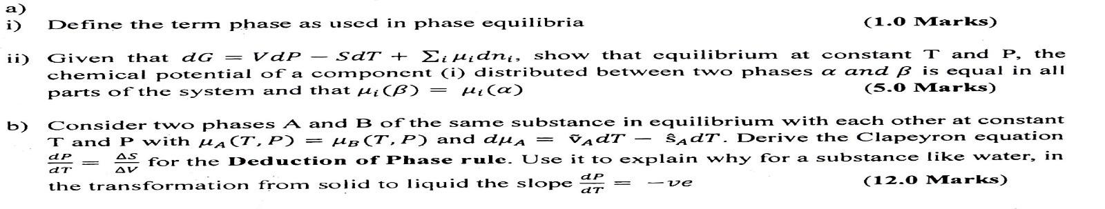 Solved Define the term phase as used in phase equilibria | Chegg.com