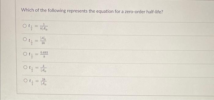 Solved Which of the following represents the equation for a | Chegg.com
