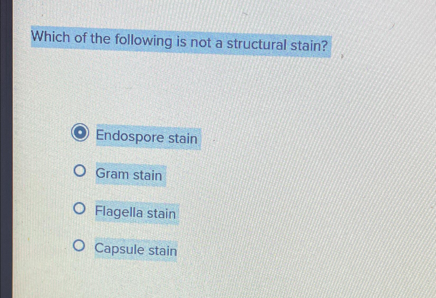Solved Which of the following is not a structural | Chegg.com