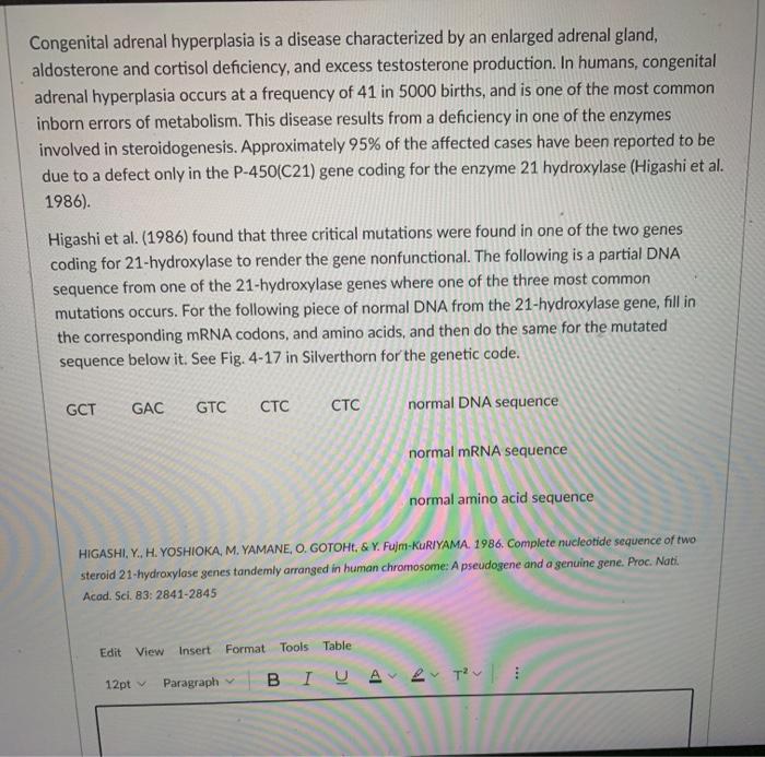 Solved Question 6 1 pts GCT GAC ATC CTC CTC mutated DNA | Chegg.com
