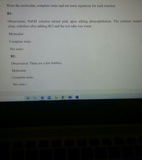Solved Write the molecular, complete ionic and net-ionic | Chegg.com