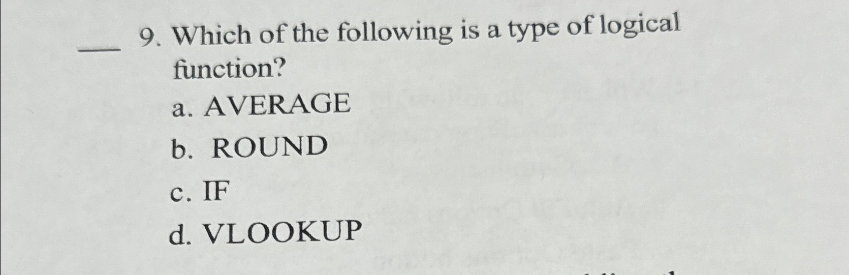 Solved Which of the following is a type of logical | Chegg.com