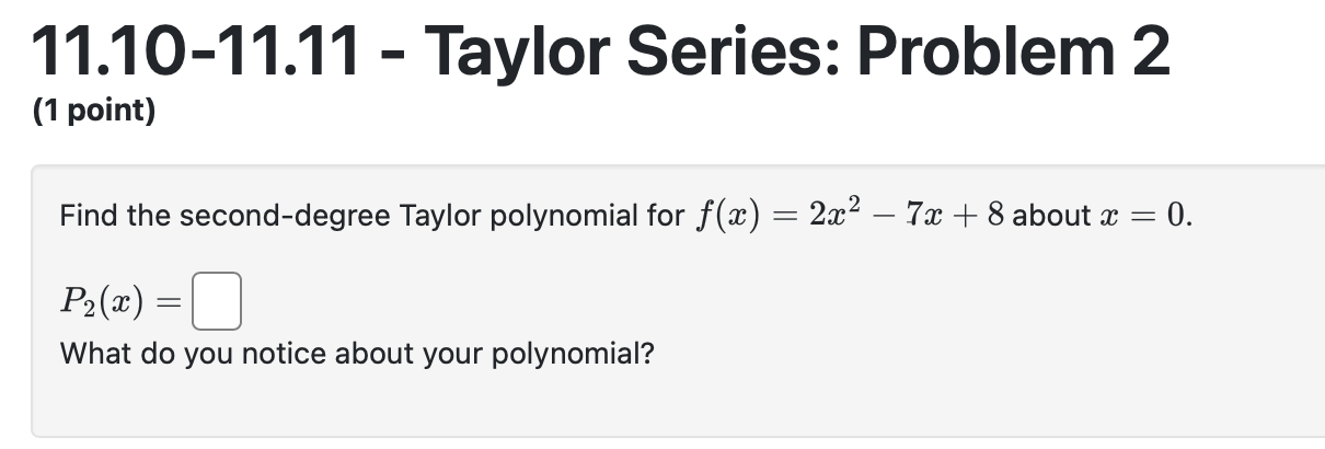 Solved Find the second-degree Taylor polynomial for | Chegg.com