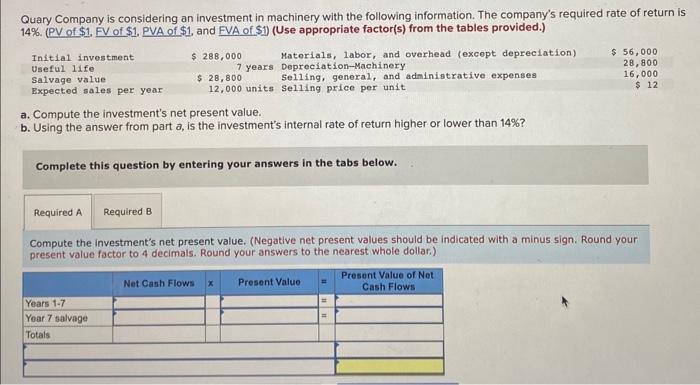 Solved Exercise 24-19 (Algo) Net present value; internal | Chegg.com
