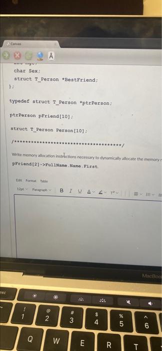 Solved Ā Question 13 Given the following declarations struct | Chegg.com