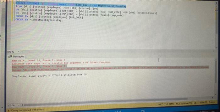 Solved My code won't work, and I don't know how to fix the | Chegg.com