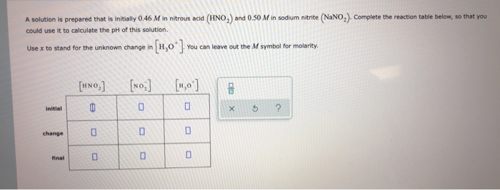 Solved A solution is prepared that is initially 0.46 Min | Chegg.com