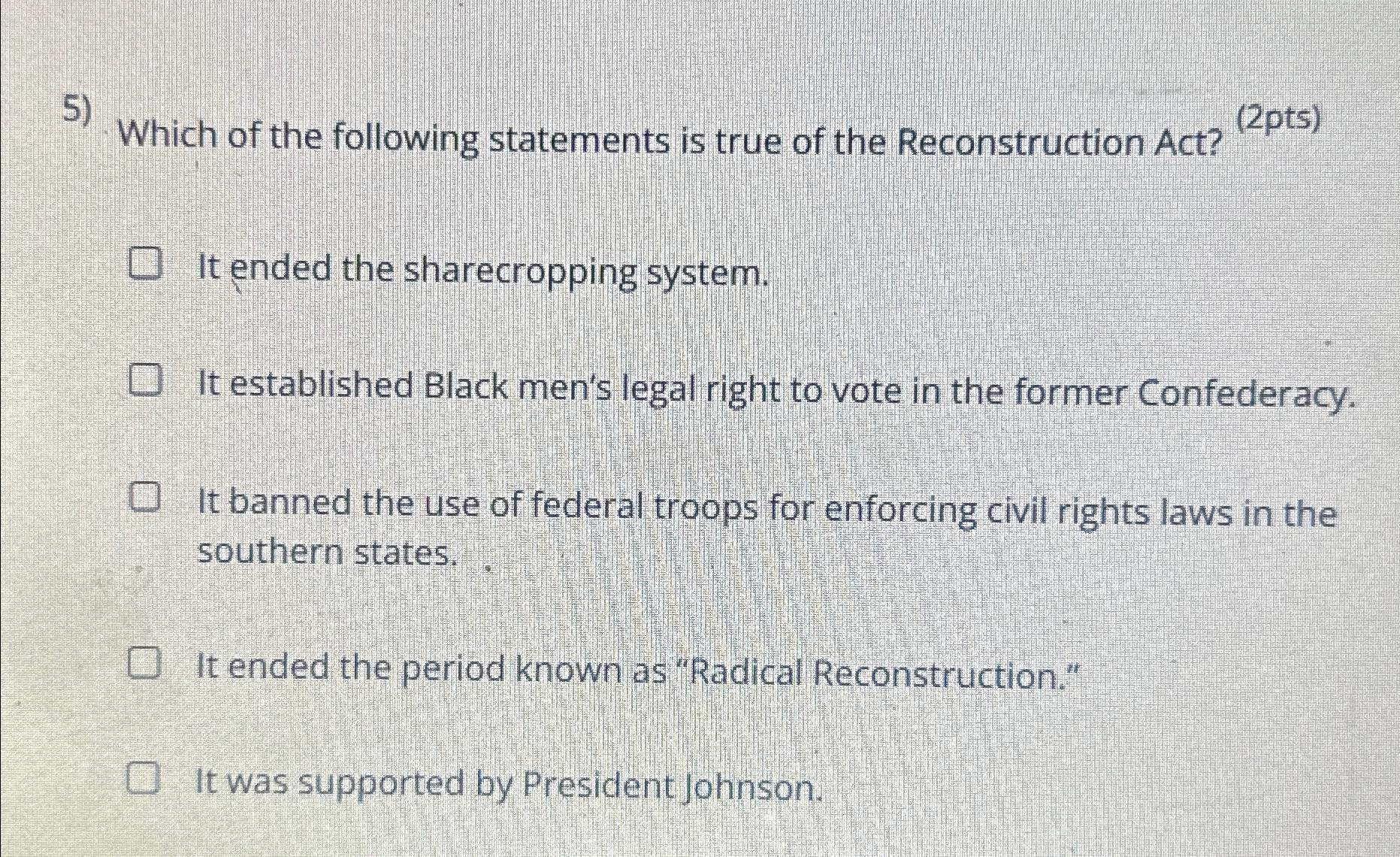 Solved Which of the following statements is true of the | Chegg.com