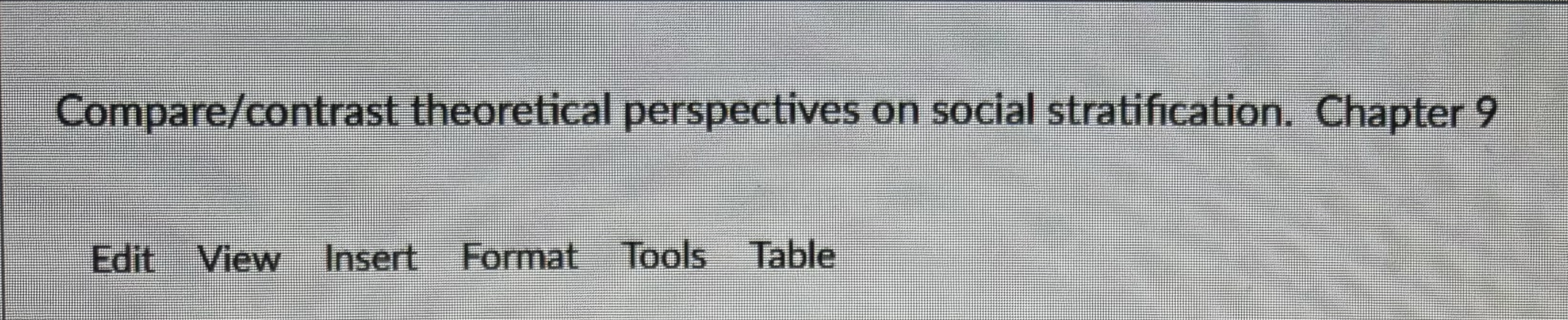 Solved Compare/contrast theoretical perspectives on social | Chegg.com