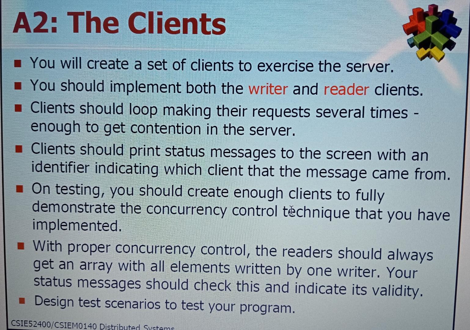 Solved A2: Multi-Threaded Server You are to implement a | Chegg.com