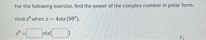 Solved For the following exercise, find the power of the | Chegg.com