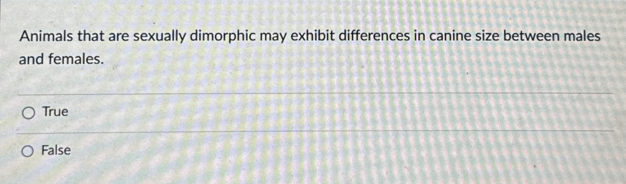 Solved Animals that are sexually dimorphic may exhibit | Chegg.com