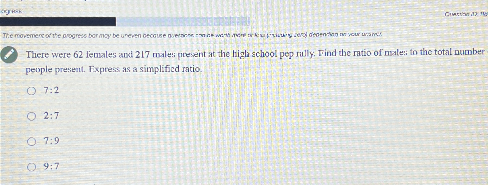 Solved The movement of the progress bar may be uneven | Chegg.com