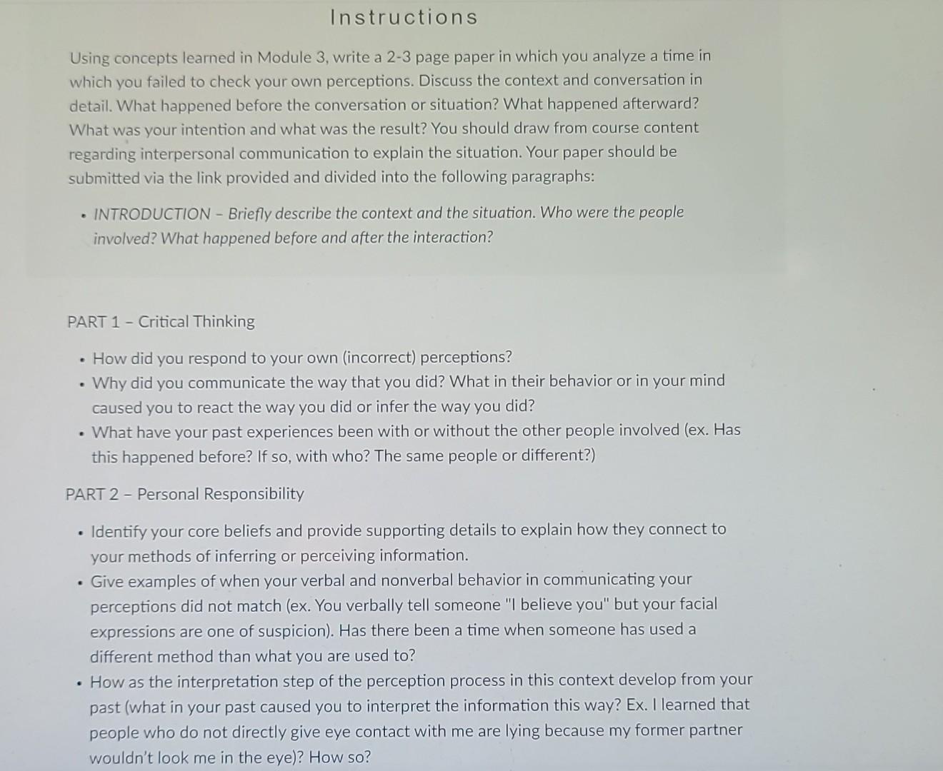 Instructions Using concepts learned in Module 3, | Chegg.com