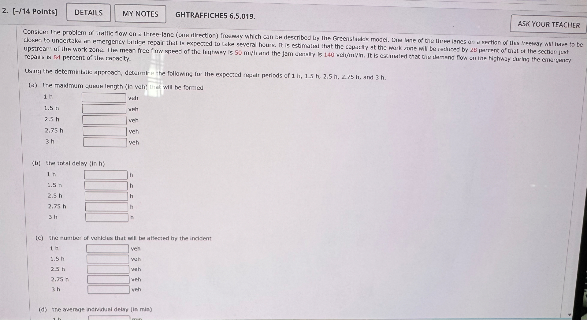Solved [-/14 ﻿Points] GHTRAFFICHE5 6.5.019.ASK YOUR | Chegg.com
