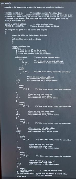 Solved Complete Code For Ti Msp430 Micro Controller Fill In 