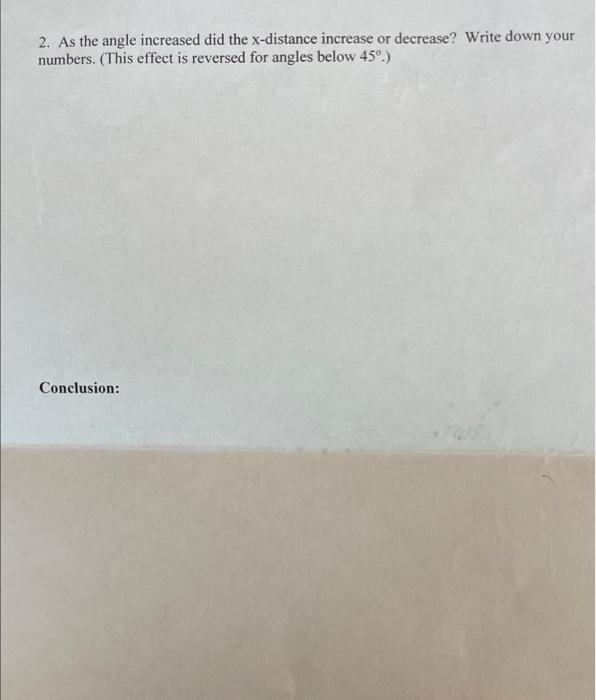 Solved Lab 4 Projectile Motion Introduction Purpose To Chegg