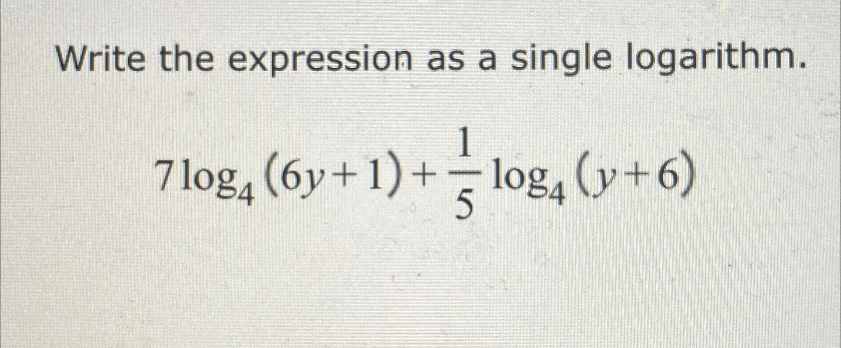 Solved Write the expression as a single | Chegg.com