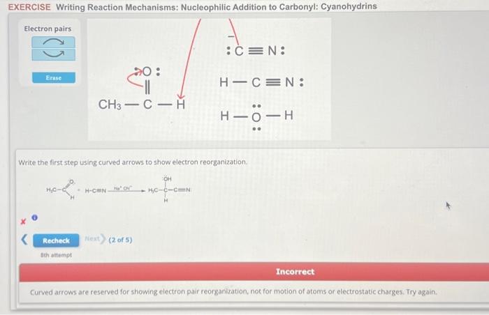 Solved EXERCISE Writing Reaction Mechanisms: Nucleophilic | Chegg.com