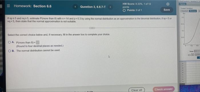 Solved Homework Section 6 6 Question 2 6 6 5 T Hw Score