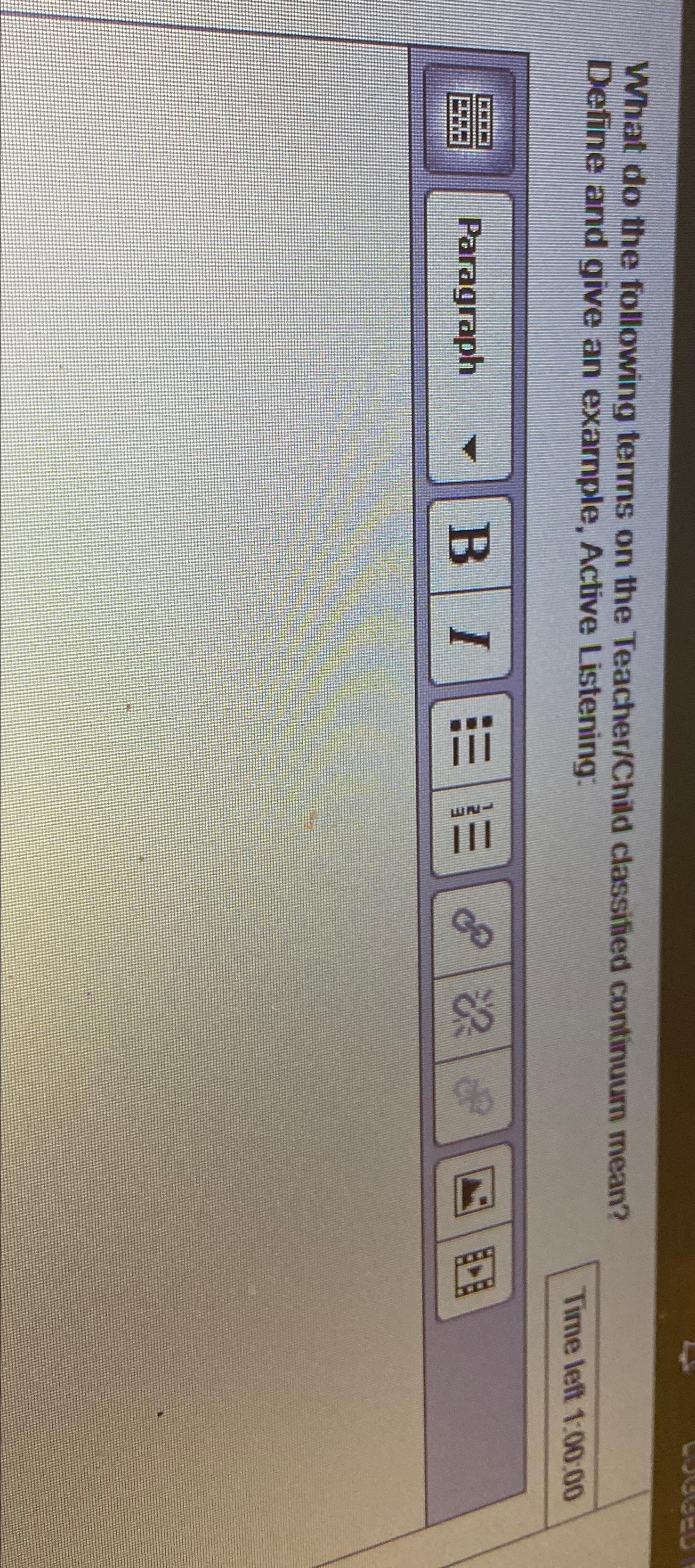 Solved What do the following terms on the Teacher/Child | Chegg.com