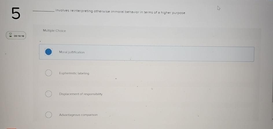 Solved involves reinterpreting otherwise immoral behavior in | Chegg.com