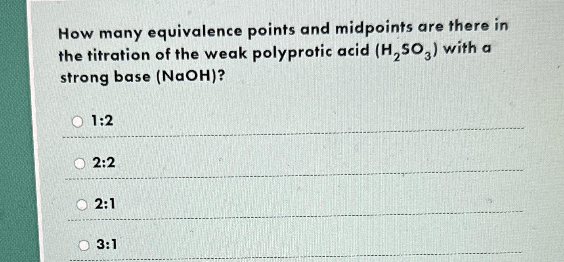 Solved How many equivalence points and midpoints are there | Chegg.com