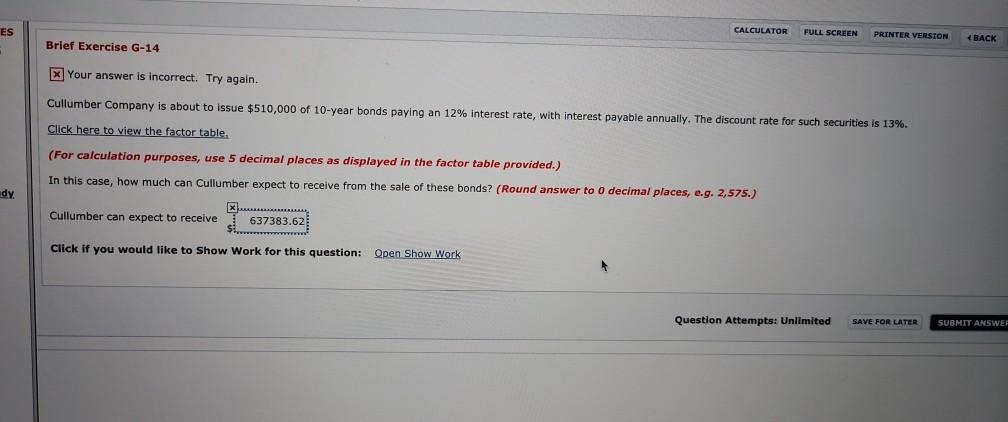 Solved ES CALCULATOR FULL SCREEN PRINTER VERSION « BACK | Chegg.com